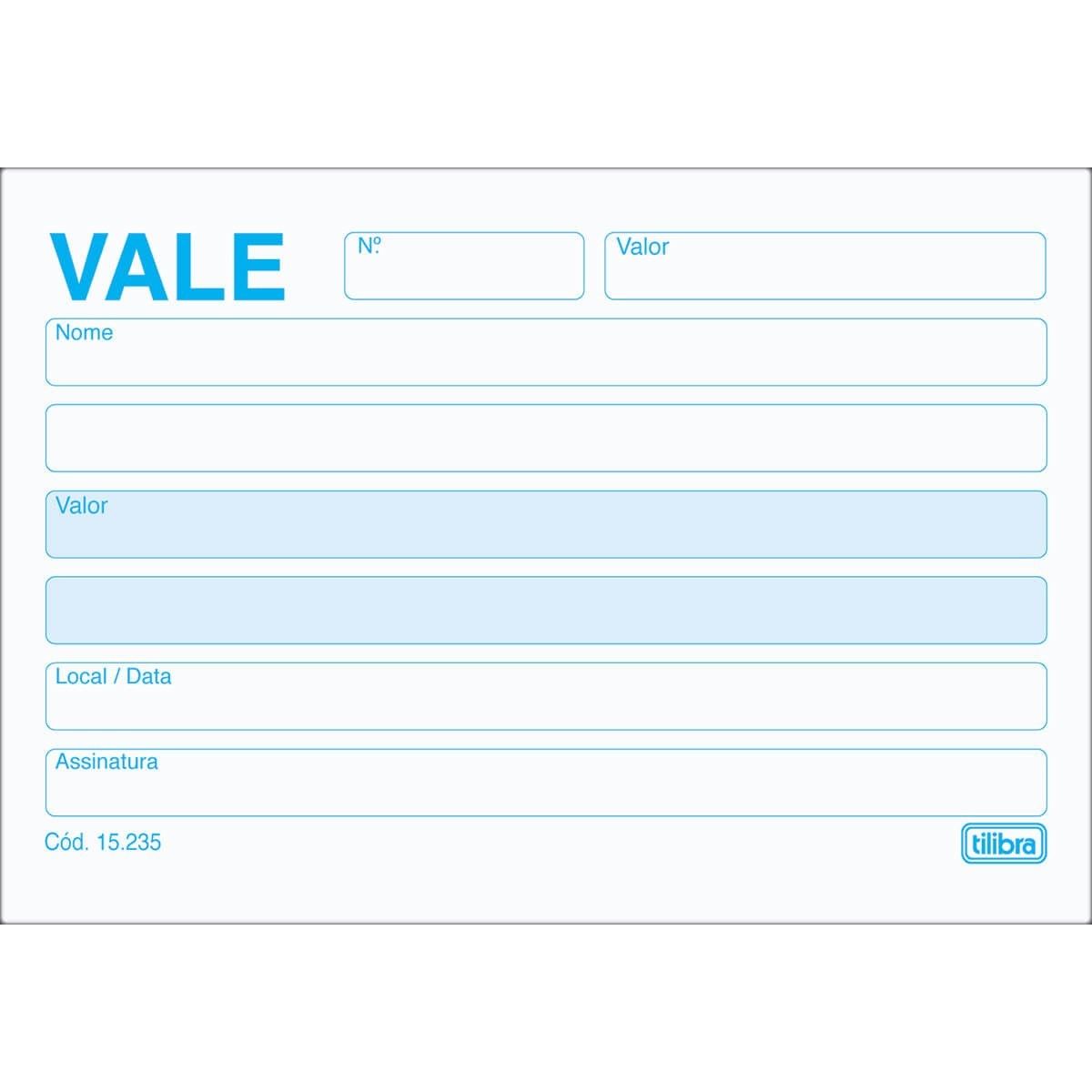 Vale sem Canhoto 100 Fls Branco Tilibra – E-Gipel